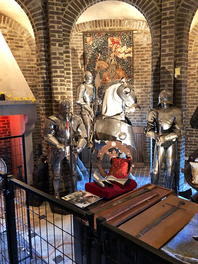 These knights in shining armor stand ready for battle—or at least ready for your Instagram photos. No squire required!
