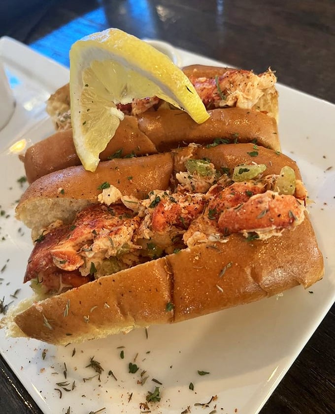 The lobster roll doesn't need fancy tricks—just sweet, tender meat, minimal dressing, and a perfectly toasted bun. Sometimes simplicity wins.