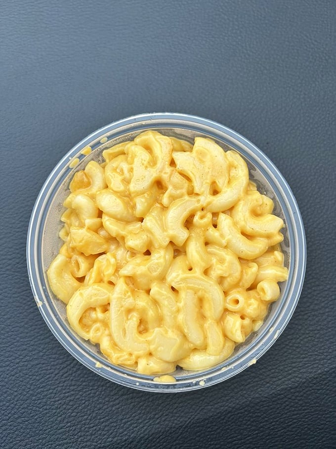 Mac and cheese that achieves that perfect balance between nostalgic comfort and grown-up indulgence. The kind that makes you protective of your portion.