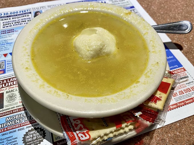 Matzo ball soup – the Jewish penicillin that cures everything from colds to existential crises. That golden broth is practically glowing with comfort.