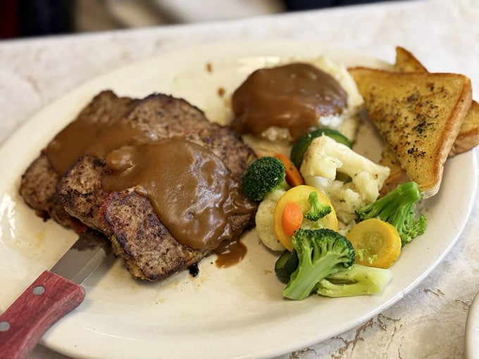Meatloaf that doesn't remind you of Monday night dinner at mom's—it elevates the humble dish to something you'd cross state lines for.