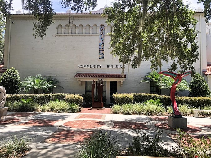 The Community Building isn't just a name—it's Mount Dora's mission statement, housed in a Mediterranean-inspired structure where town life converges like Florida's version of a town square.