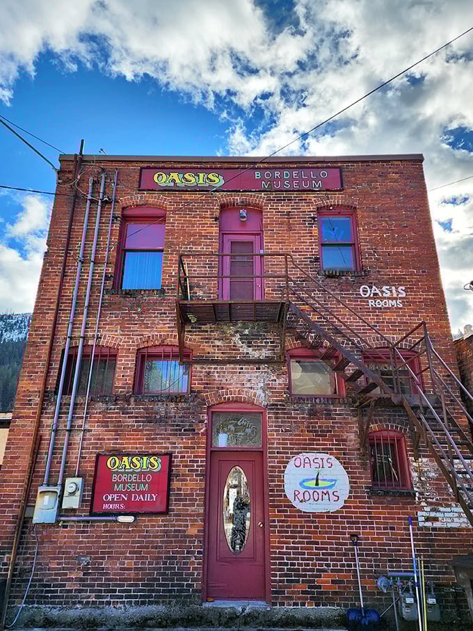 The Oasis Bordello Museum preserves the spicier side of mining history, where the oldest profession operated openly until 1988—talk about job security!