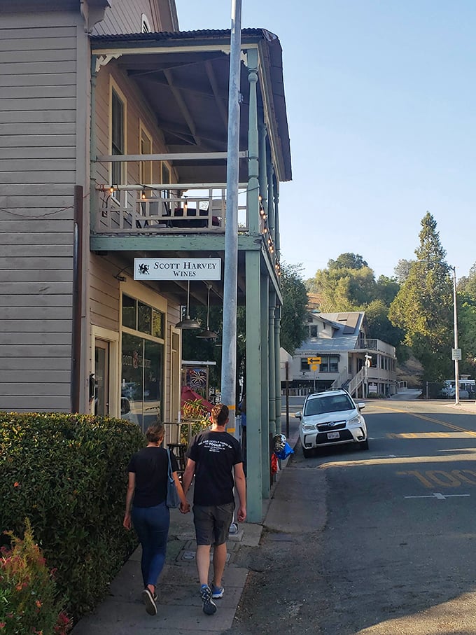 Scott Harvey Wines offers tastings in a historic building where visitors can sample robust Amador County Zinfandels without the Napa Valley attitude or prices.
