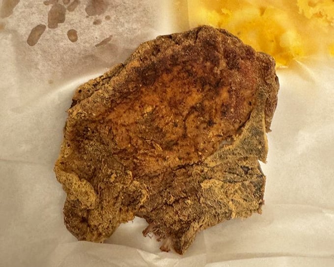 A pork chop that's been introduced to spices and heat in all the right ways. Comfort food that doesn't need a fancy introduction.