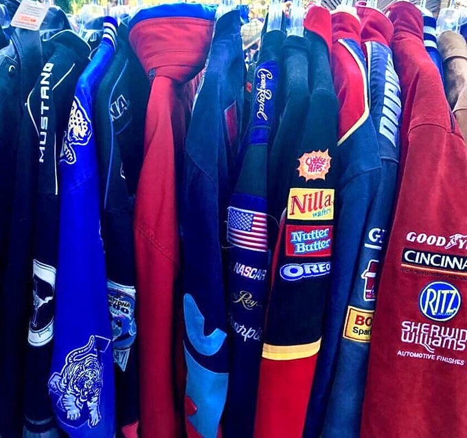 NASCAR jackets so authentic you can almost smell the burning rubber. Oreo, Nilla Wafers, and Ritz—fashion that makes you hungry!