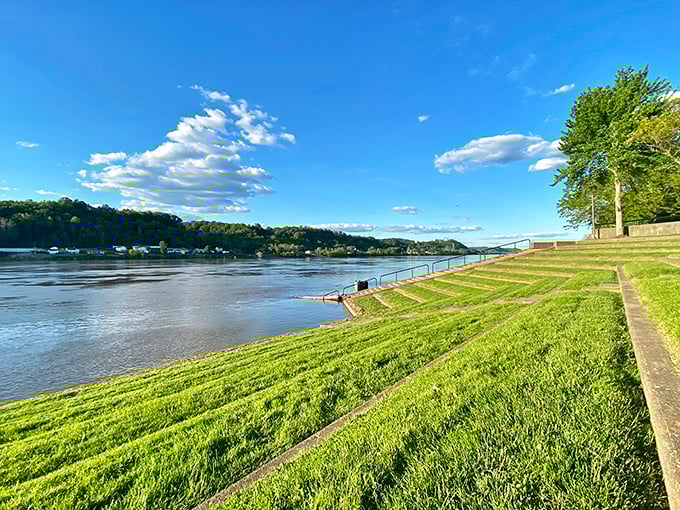 The Ohio River stretches lazily along Huntington's edge, a liquid highway that carried the city's fortunes long before interstates existed.