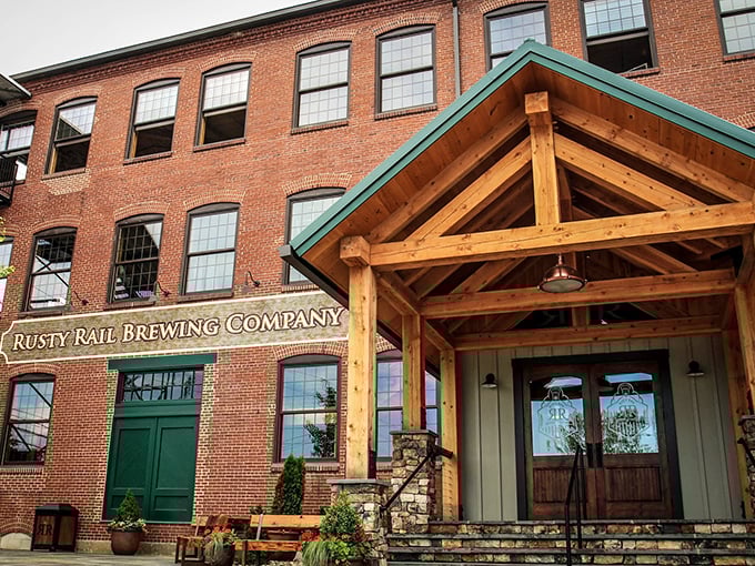 Rusty Rail Brewing Company brilliantly marries industrial heritage with craft beer culture in this beautifully restored brick building—history with a hoppy finish.
