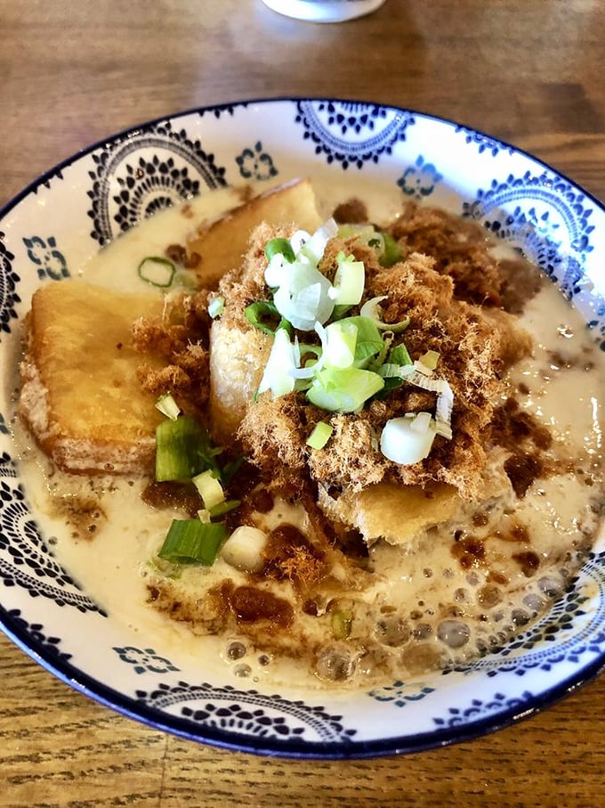 Not your average breakfast porridge—this savory soy milk with crispy crullers and green onions is Taiwan's answer to chicken soup for the soul.