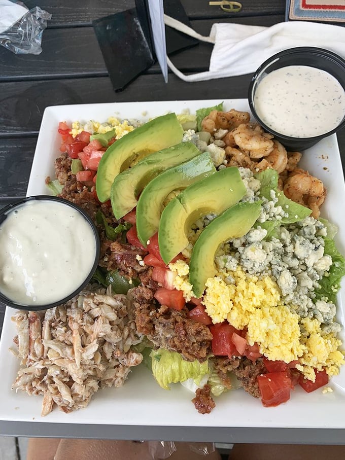A salad that answers the eternal vacation question: "How can I eat something that feels healthy while still enjoying every indulgent bite?"