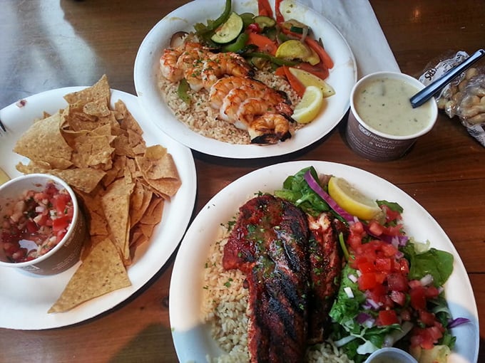 A seafood spread that makes you wonder why you ever waste stomach space on anything that doesn't come from the ocean.