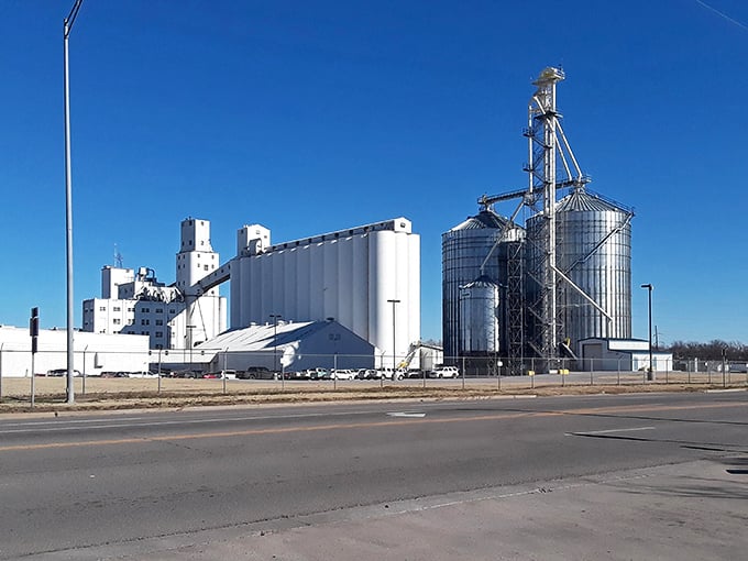 Shawnee Milling's grain elevators stand tall, reminding everyone that Oklahoma's agricultural roots run deeper than most family trees.