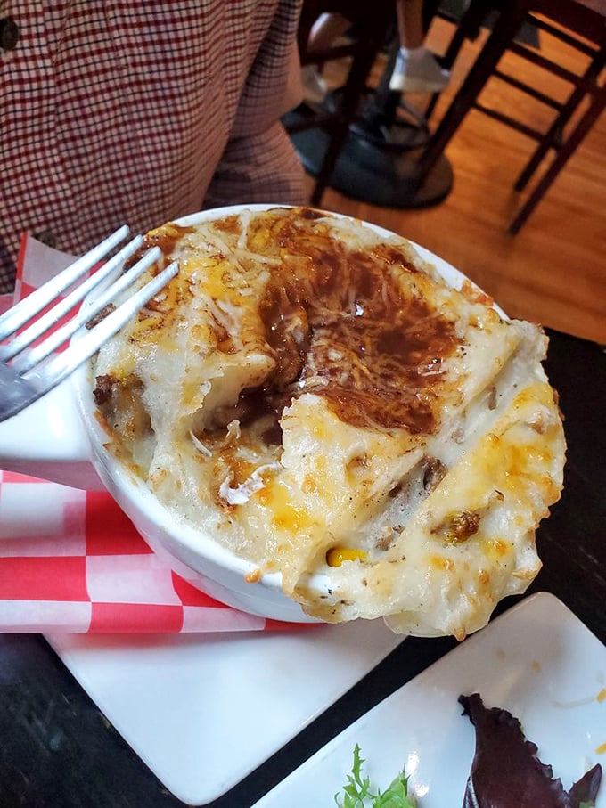 Shepherd's Pie that's clearly been to finishing school—comfort food with a degree in presentation and a PhD in flavor.