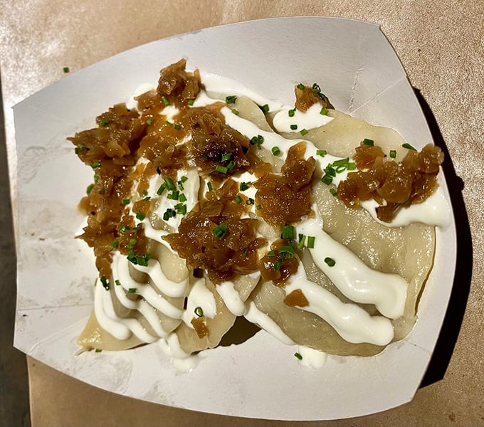 Cleveland meets the South in these smoked brisket pierogies – a cross-cultural love story on a plate.