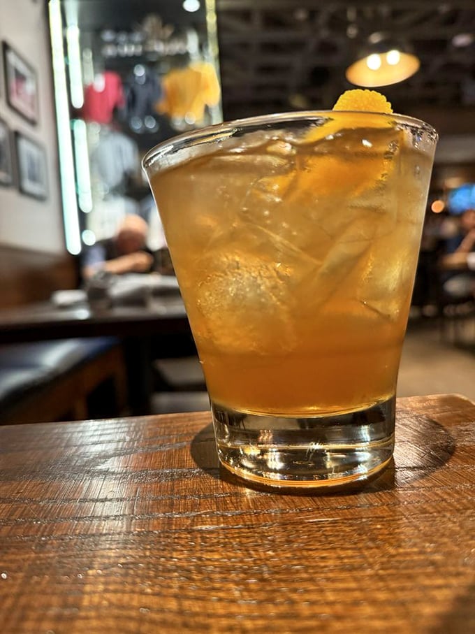 This isn't just a cocktail – it's a smoky, amber time machine that transports you to a world where everything tastes better.
