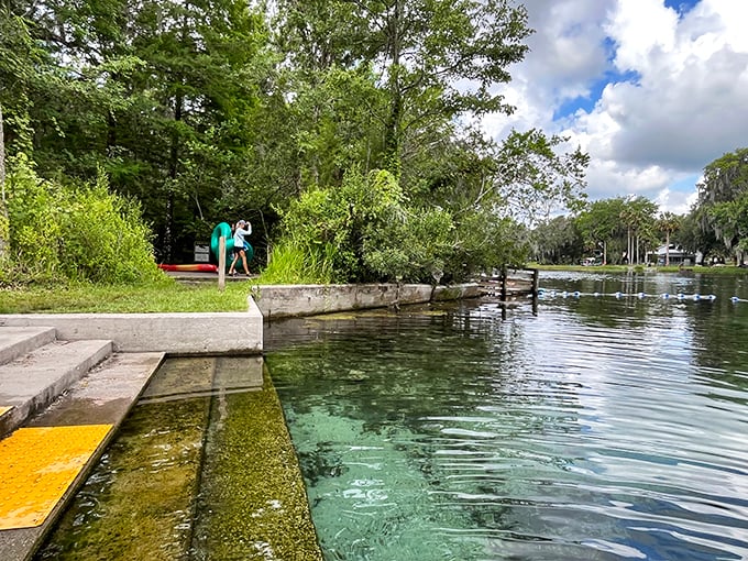Steps leading into waters so inviting they practically whisper your name – "Come on in, the prehistoric aquifer is fine!"