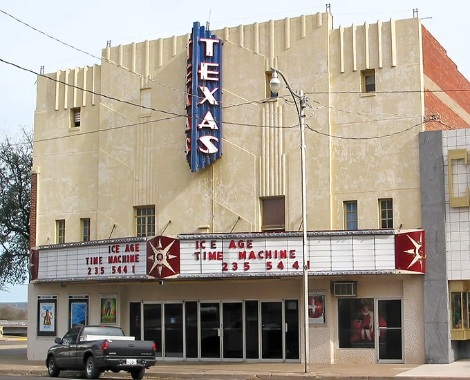 The Texas Theatre's Art Deco façade has witnessed first dates and family outings since before Netflix made us all couch potatoes.