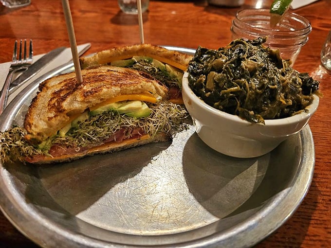 Even vegetarians get the royal treatment here—this sandwich and those collard greens might make you forget meat exists for a moment.