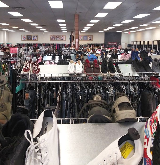 A bird's eye view of organized chaos. The thrill of the hunt is half the fun—the savings are just the victory lap.