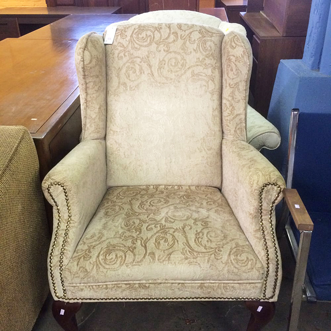 That wingback chair isn't just seating—it's a throne for your living room, complete with royal comfort and timeless style.