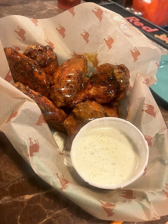 Wings that don't need a sporting event as an excuse to be devoured, glistening with sauce and begging for that first bite.