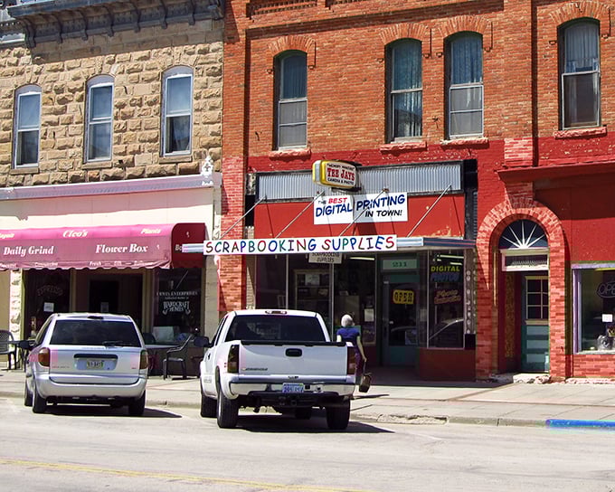Local businesses like these keep downtown vibrant – each storefront representing someone's dream and the community's support.