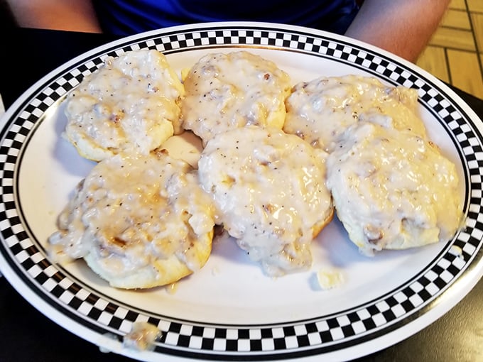 Biscuits swimming in sausage gravy—a Southern baptism for your taste buds. Comfort food that hugs you from the inside out.