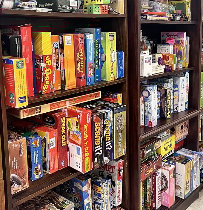 Board game heaven for analog entertainment enthusiasts – where Scrabble champions and Monopoly tycoons can build their empires for less than lunch money.