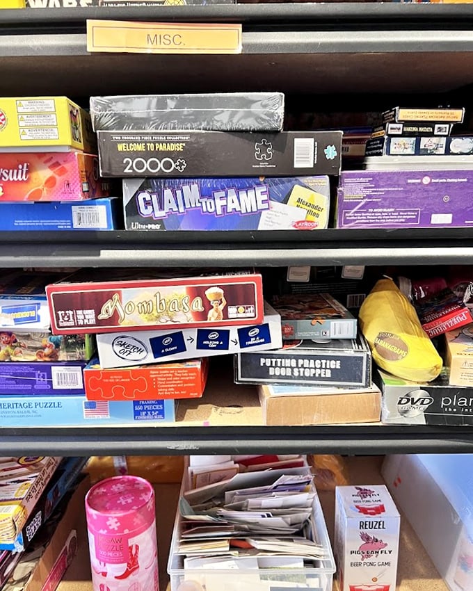 Board game paradise! From Trivial Pursuit to Monopoly, these boxes contain hours of screen-free entertainment and family arguments.
