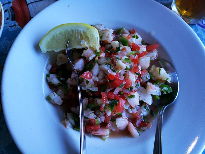 Ceviche that dances with freshness—a bright, citrusy celebration of seafood that tastes like the ocean took a vacation to a lime grove.