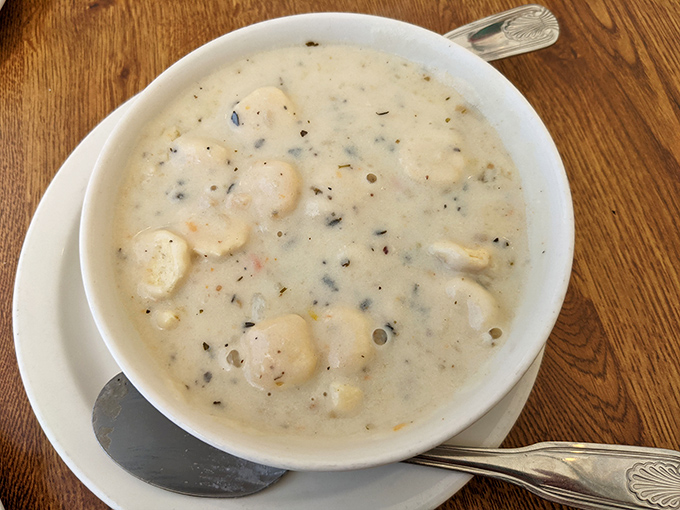This clam chowder isn't just a soup—it's a warm, creamy hug in a bowl that makes foggy Monterey afternoons feel like a blessing.