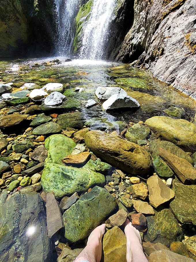 Standing at the edge of these crystal-clear waters, you can almost hear your stress dissolving faster than an aspirin in hot tea.