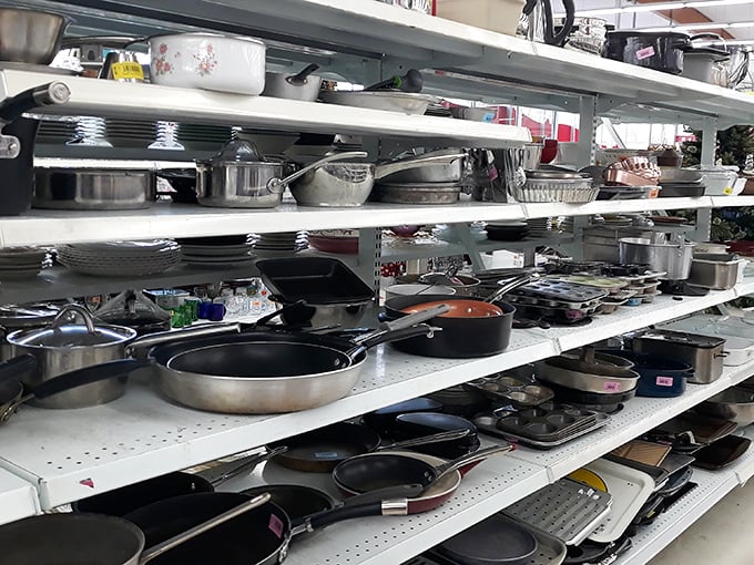 The cookware section could outfit a professional kitchen, with enough quality pots and pans to make Julia Child do a double-take.