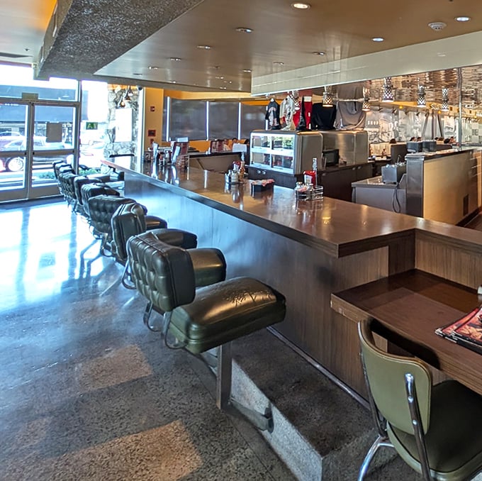 The counter seats aren't just dining spots—they're front-row tickets to the culinary show that's been running for generations.