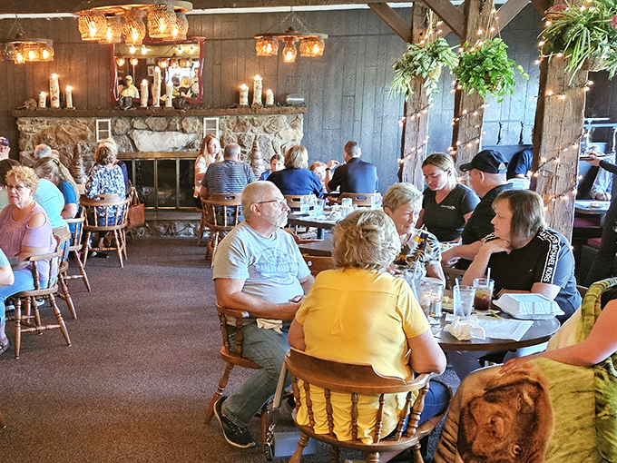 The dining room hums with the sound of happiness—folks who know that good food shared is life's simplest and most profound pleasure.