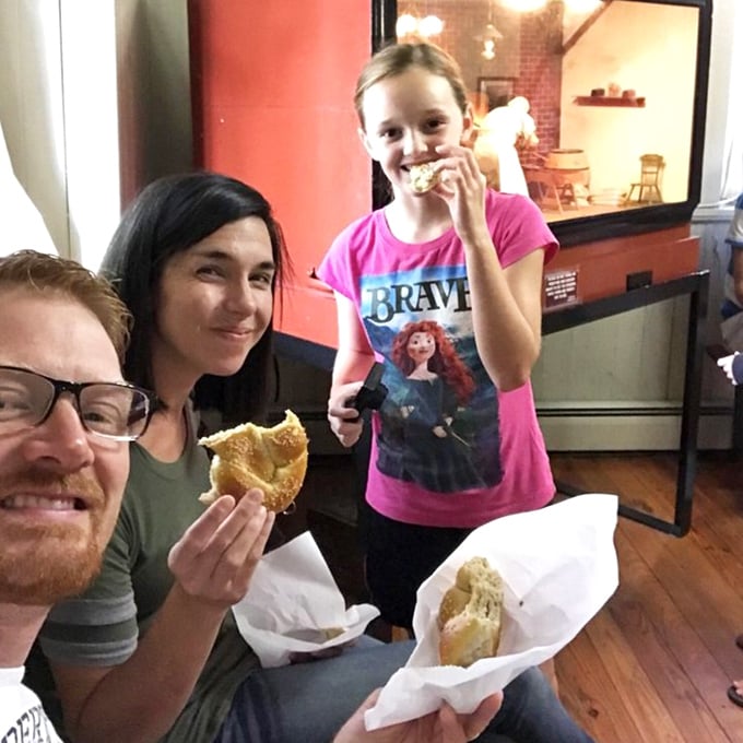 Nothing brings families together like breaking bread – or in this case, breaking pretzels. These smiles confirm that hand-held happiness is still the best kind.