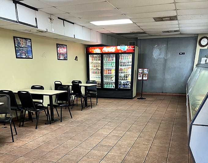 Simple tables and chairs that have witnessed countless "first bite" faces—that wide-eyed look when someone discovers seafood nirvana.