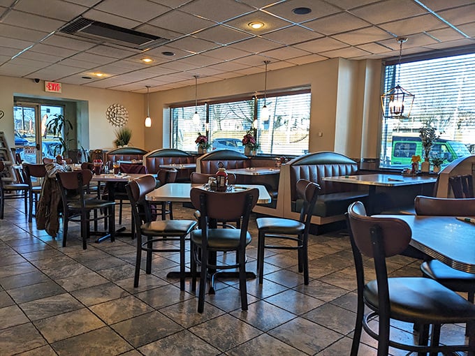 The dining area balances comfort with classic diner aesthetics—where every booth has hosted countless family celebrations, first dates, and Sunday morning recoveries.