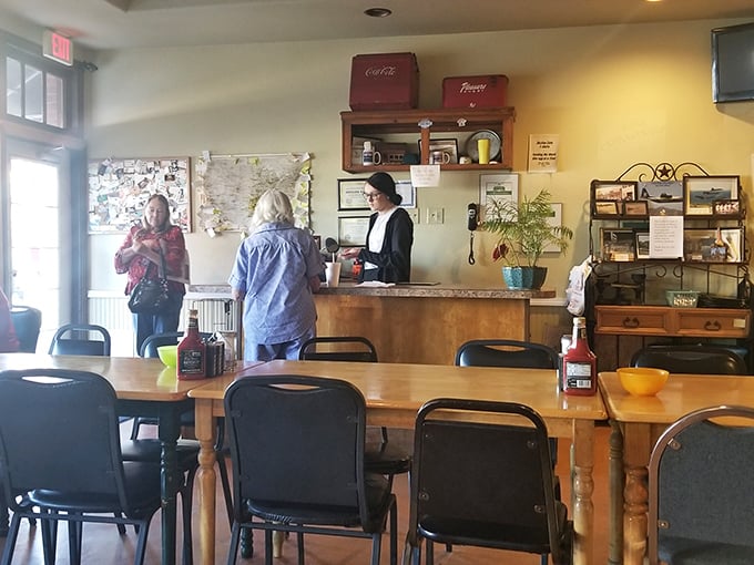 The heart of Skyline Café—where regulars become family and servers remember your order before you've fully settled into your seat.