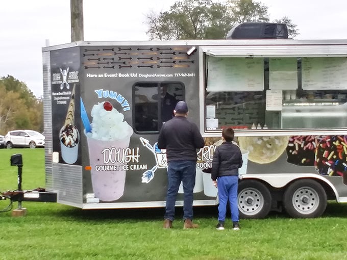The ice cream truck of your childhood dreams has evolved into this gourmet dessert station, proving some things actually do improve with time.