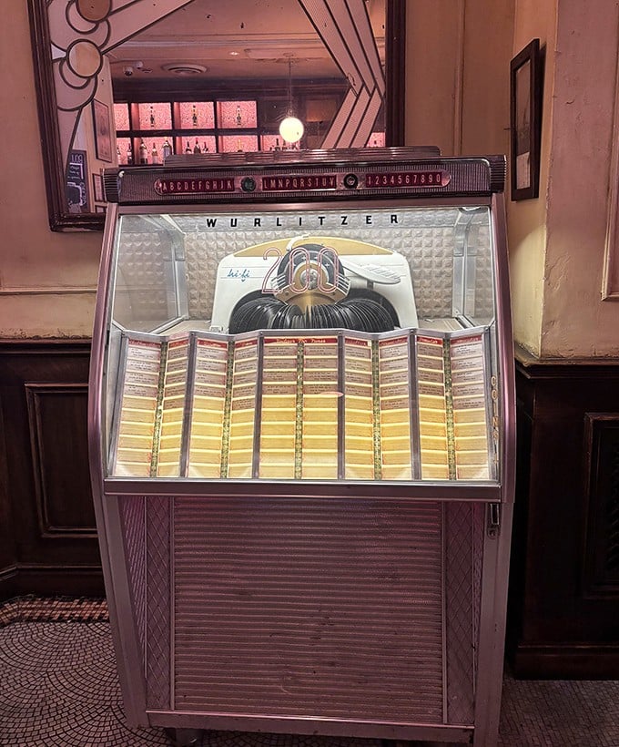 Even the vintage Wurlitzer jukebox seems to hum Edith Piaf classics, adding another layer of authenticity to this Philly-based French time capsule.