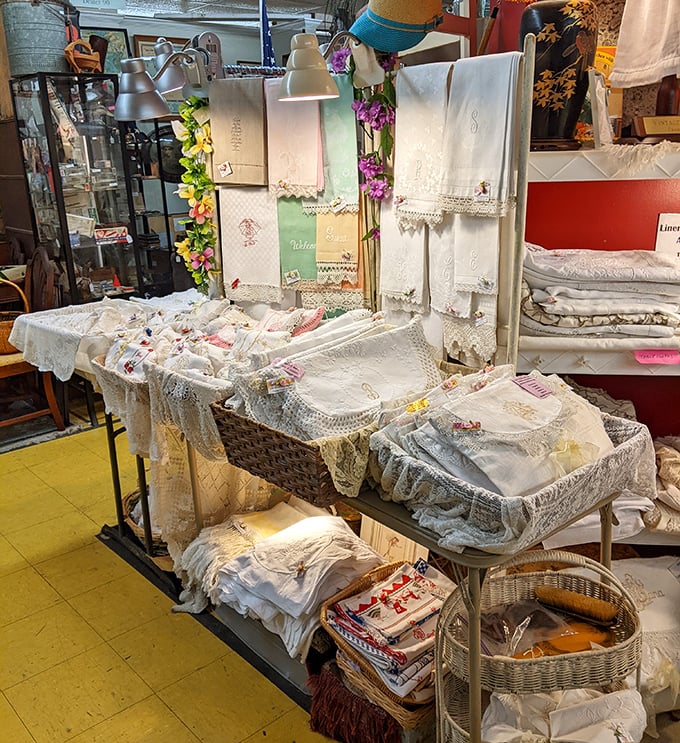 Linens with the kind of delicate handiwork that makes you wonder if people had more patience in previous generations. Each stitch tells a story.