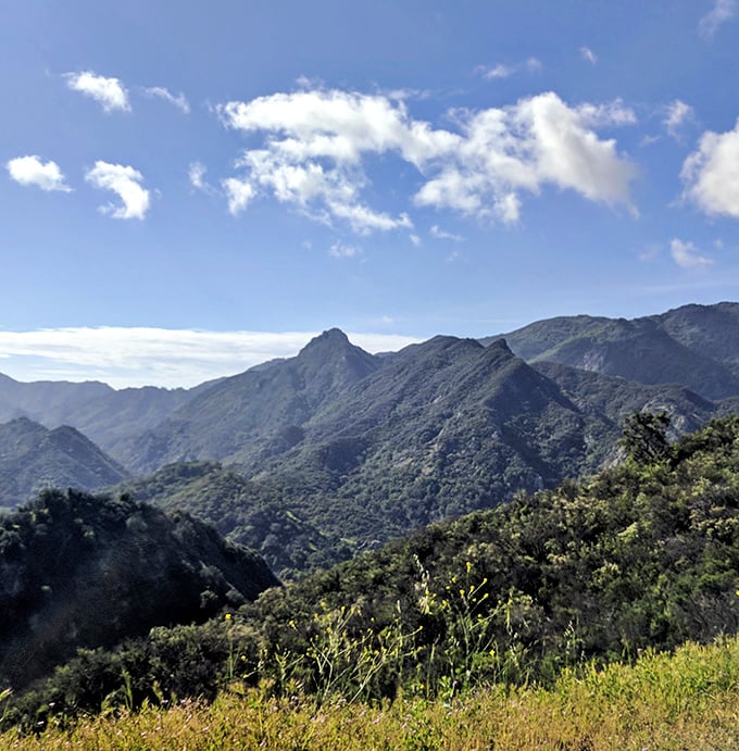 Layer upon layer of ridgelines fading into blue distance makes you understand why landscape painters never run out of inspiration.