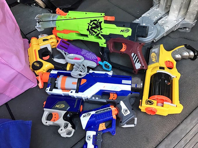 Nerf arsenal or plastic toy jackpot? For parents and collectors alike, these colorful blasters represent hours of fun without the sticker shock.