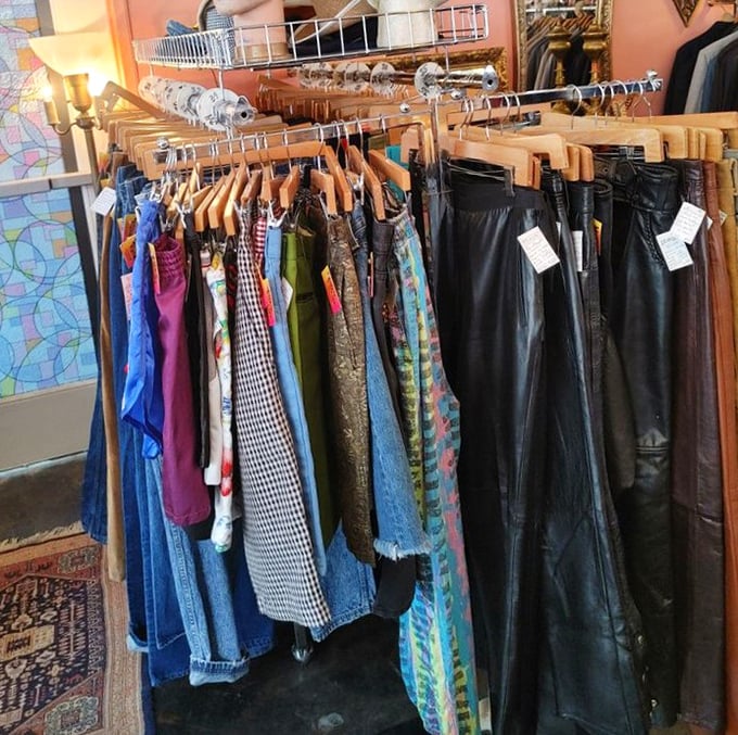 From leather to denim to patterns that make your eyes dance—these aren't just pants, they're personality statements waiting to happen.