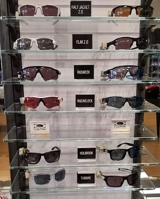 Sunglasses galore! Because looking fabulous while saving money requires proper eye protection from all that brilliance.