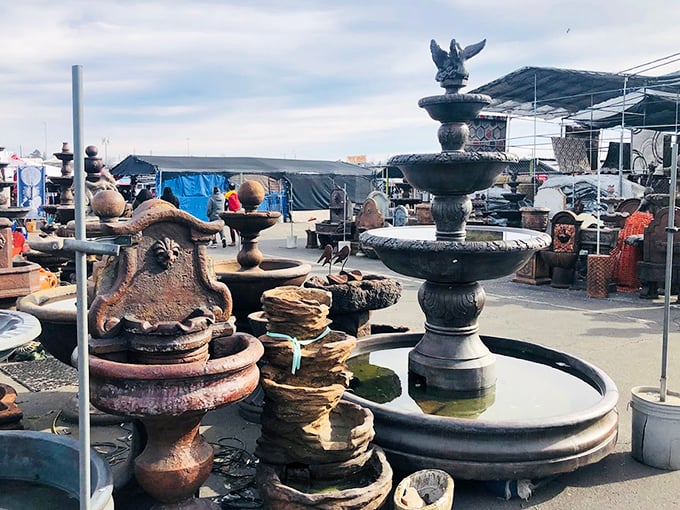 Fountain fantasy land where your backyard dreams take shape. From elegant eagles to stacked stones—suburban oasis starter kits await!