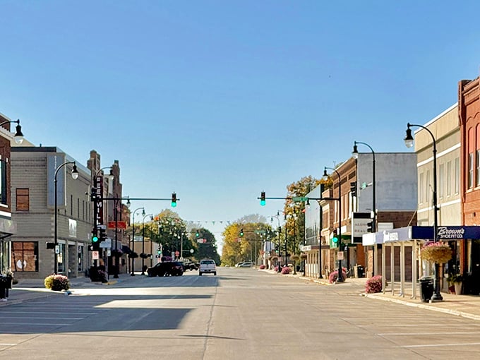 Algona's beautiful establisments stands proud over streets where affordable living meets genuine community spirit and connection.