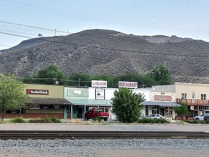 Caliente's buildings wear their age like badges of honor in the desert sun.