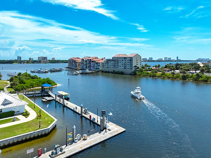 Daytona Beach stretches forever, where you can actually drive on the sand – try that in Miami!